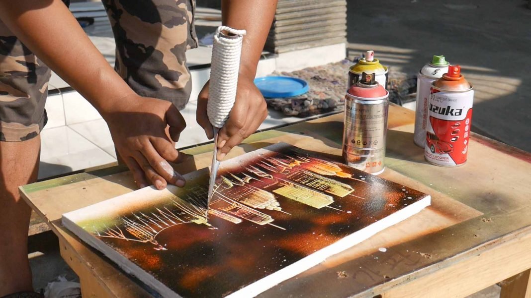 Spray Paint Art, Teknik Mudah Melukis untuk Pemula